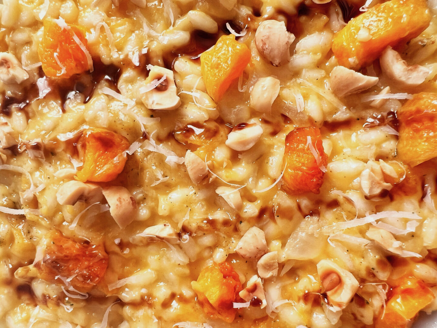 Risotto di Zucca with Hazelnuts and Balsamic Vinegar